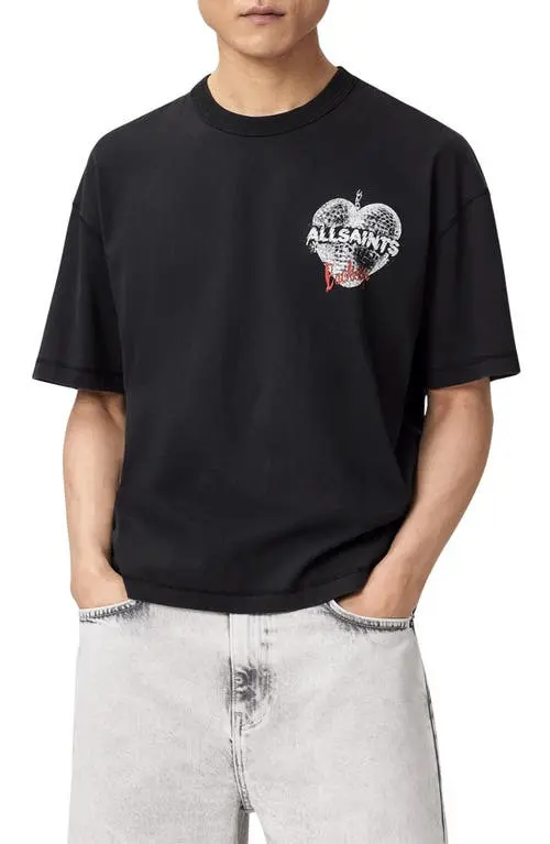 ALLSAINTS Reflect Graphic Tee - Washed Black