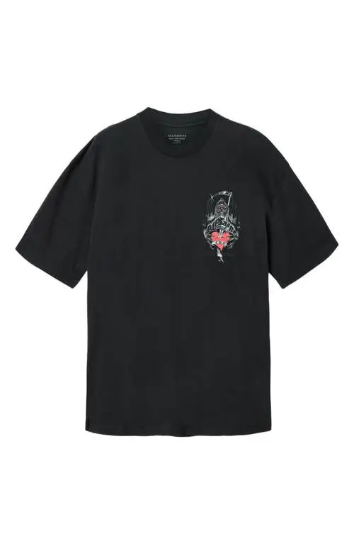 ALLSAINTS Reflect Graphic Tee - Washed Black
