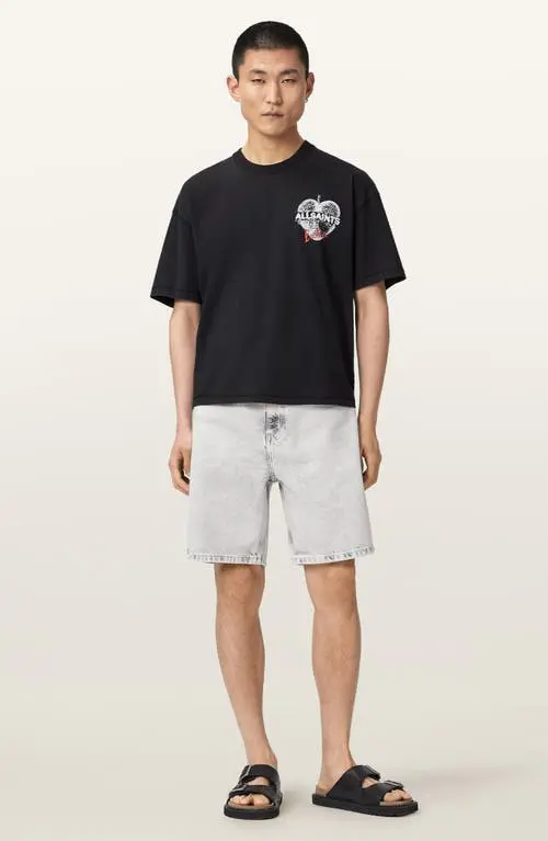 ALLSAINTS Reflect Graphic Tee - Washed Black