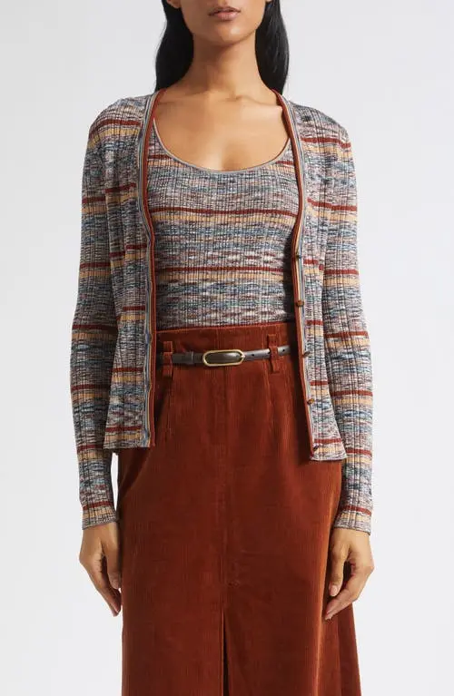 Veronica Beard Calliope Ribbed Cardigan
