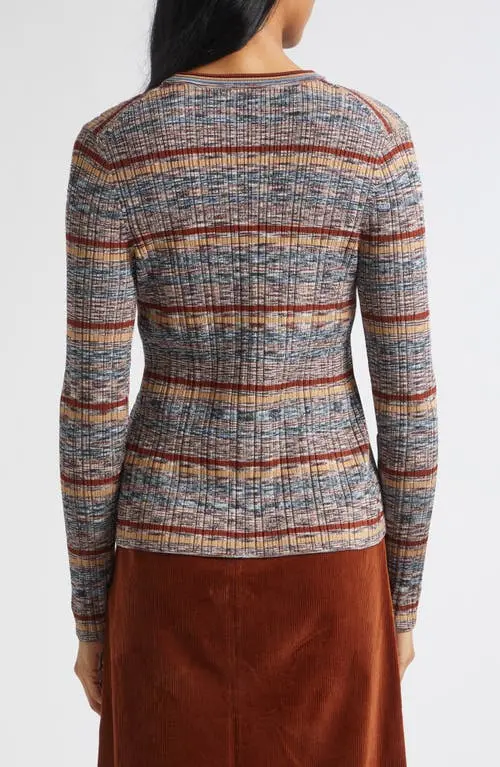 Veronica Beard Calliope Ribbed Cardigan