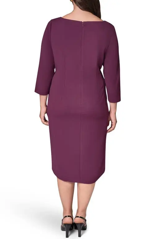Donna Karan New York Side Drape Sheath Dress