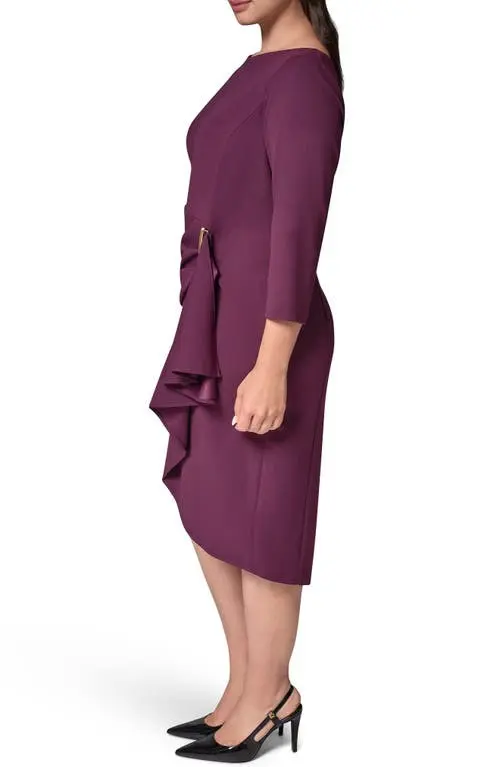 Donna Karan New York Side Drape Sheath Dress