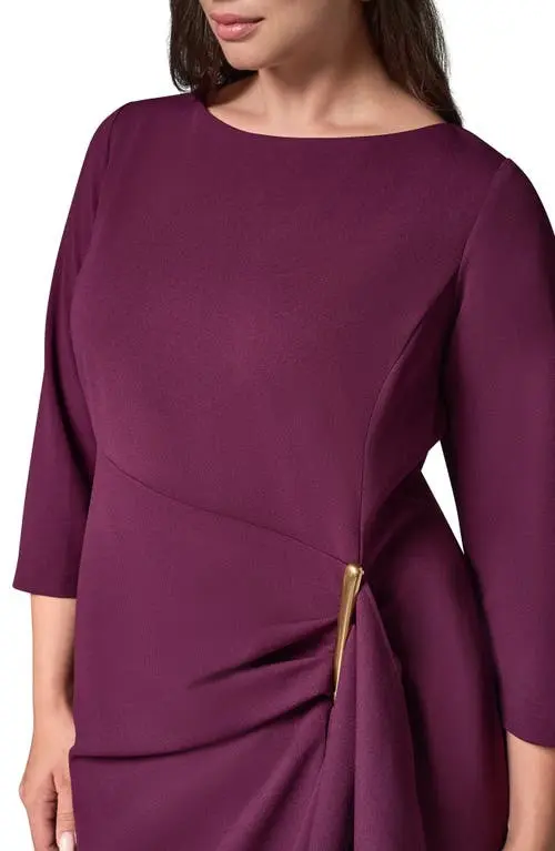 Donna Karan New York Side Drape Sheath Dress