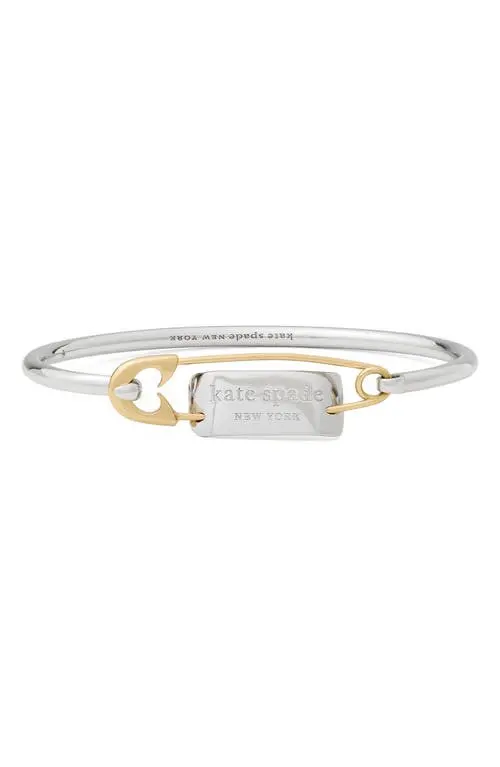 Kate Spade New York Sam Tag Safety Pin Bangle