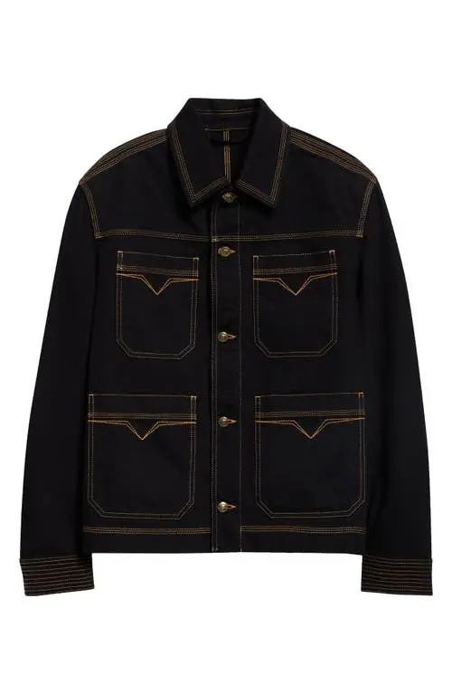 Versace Denim Jacket With Medusa Hardware