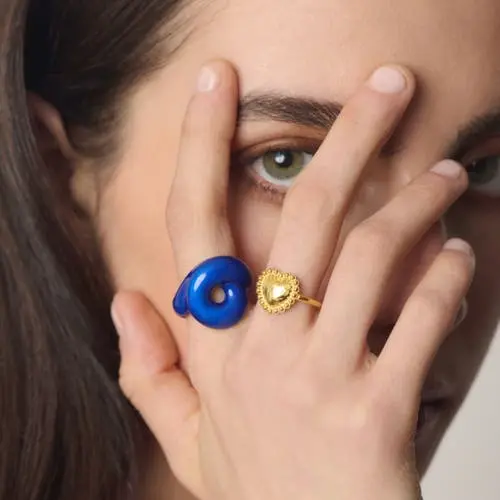 Bea Bongiasca Enamel Tarallo Ring