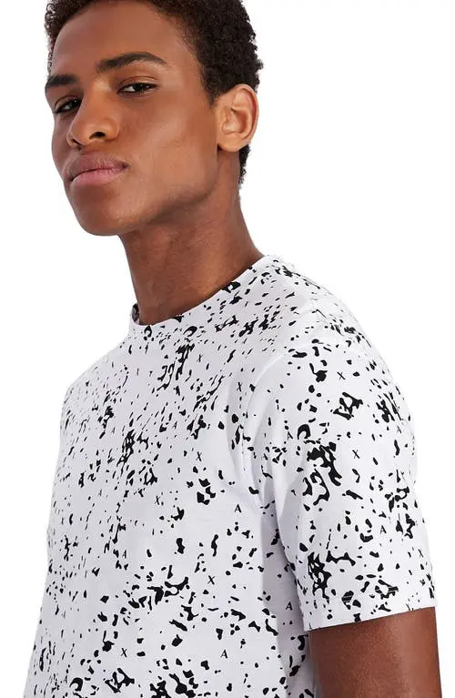 Armani Exchange Marbled Logo Monogram T-shirt