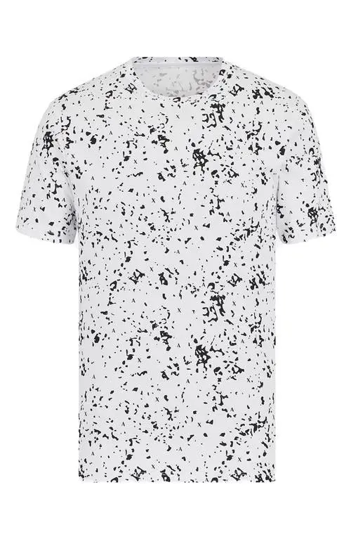 Armani Exchange Marbled Logo Monogram T-shirt