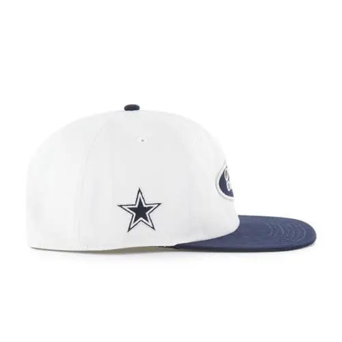 '47 Navy Dallas Cowboys Foundational Captain Snapback Hat
