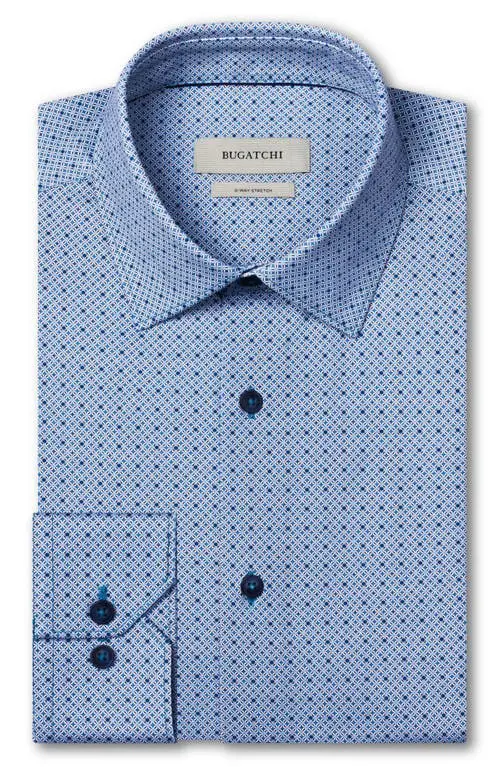 Bugatchi James Ooohcotton Print Long Sleeve Button-up Shirt - Teal