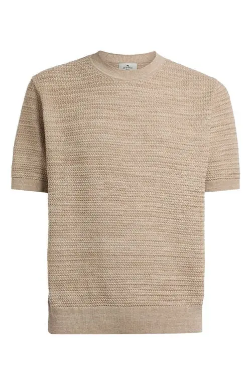 Etro Roma Textured Cotton T-shirt