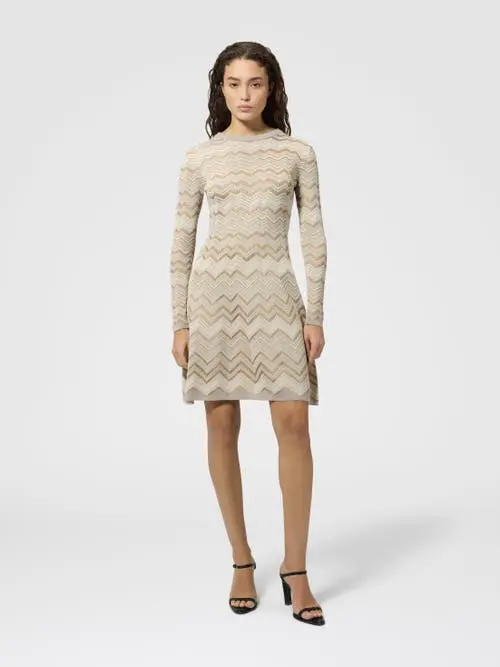Missoni Zig Zag Dress - Beige