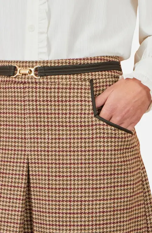 YUMI Tailored Check Mini Skirt