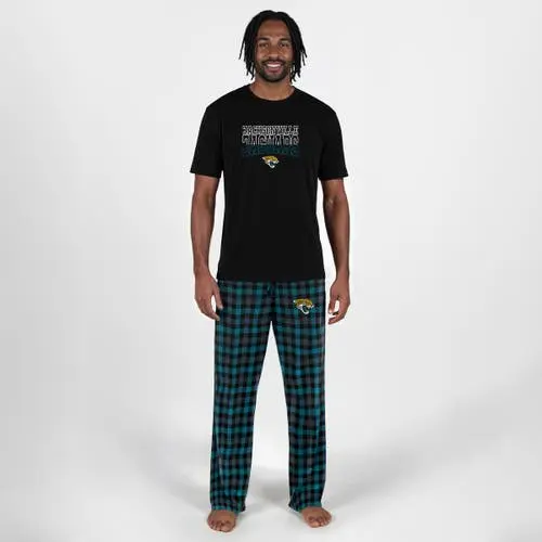CONCEPTS SPORT Jacksonville Jaguars Highland Sleep Set - Black