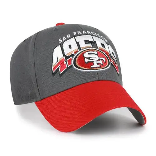 '47 47 San Francisco 49ers Split Block Mvp Cap - Charcoal