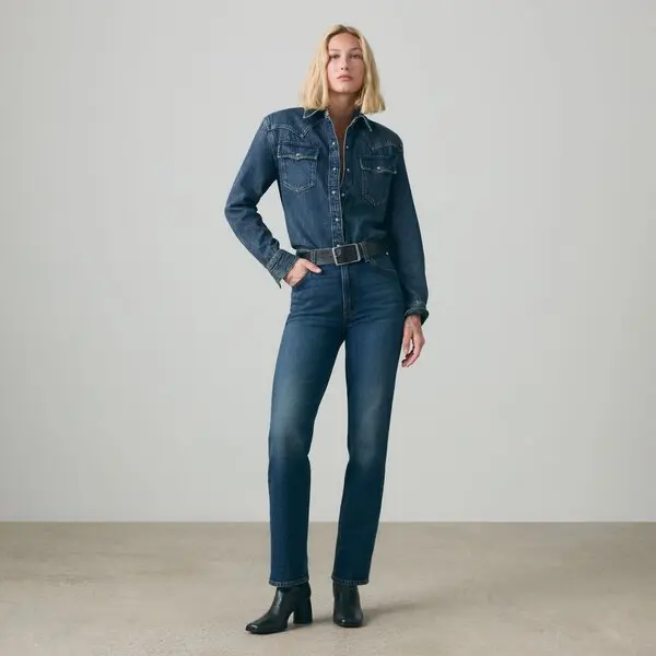 LEVI'S 80s Western Denim Shirt - Left Click