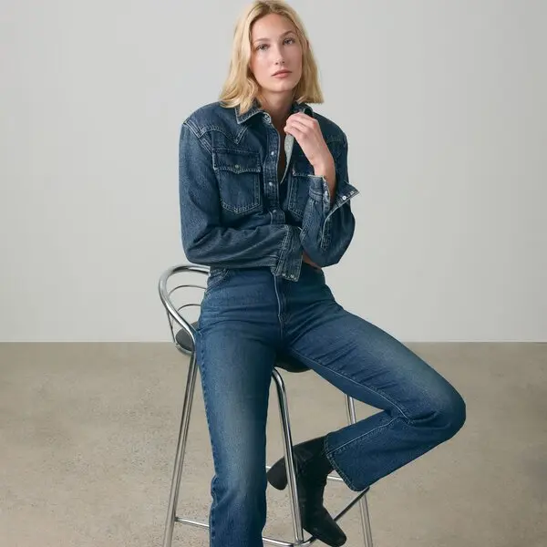 LEVI'S 80s Western Denim Shirt - Left Click