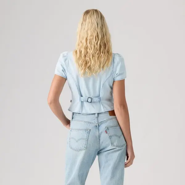 LEVI'S Miette Short-sleeve Denim Top