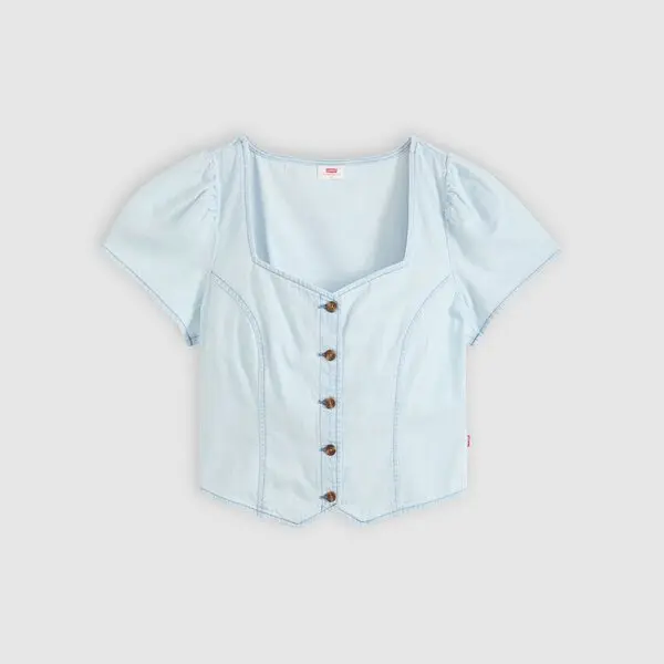 LEVI'S Miette Short-sleeve Denim Top