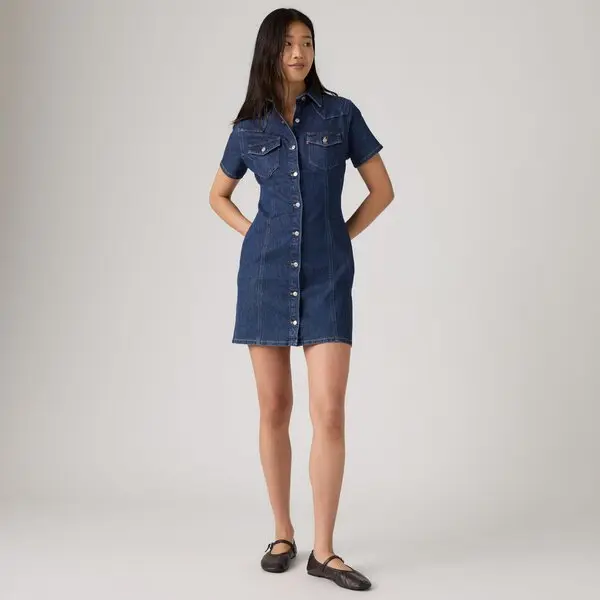 LEVI'S Trace Western Mini Dress