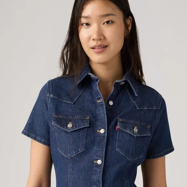 LEVI'S Trace Western Mini Dress