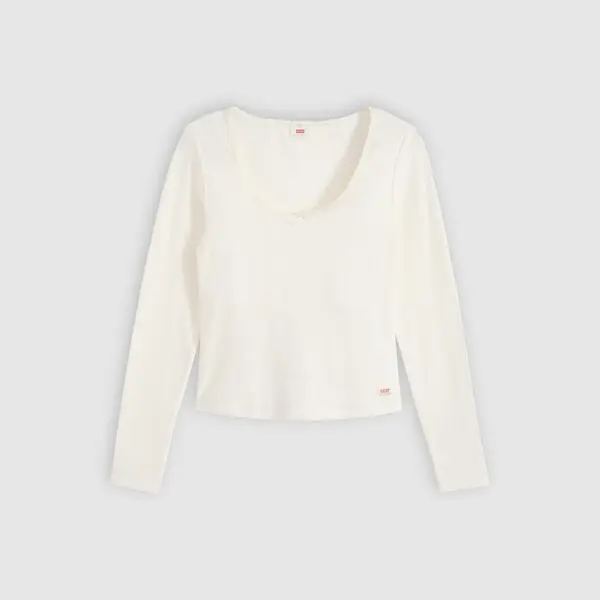 LEVI'S Dry Goods Pointelle Lace Long-sleeve Top