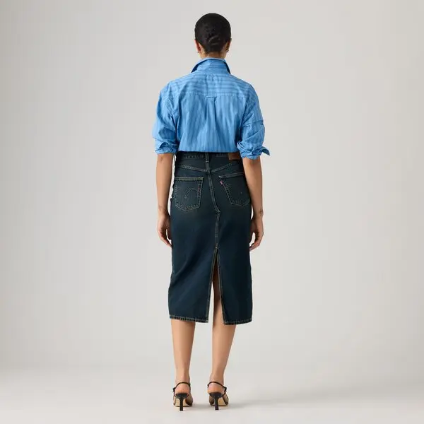 LEVI'S Deconstructed Slit Midi Skirt
