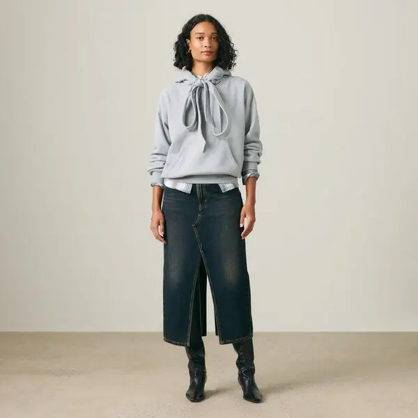 LEVI'S Deconstructed Slit Midi Skirt