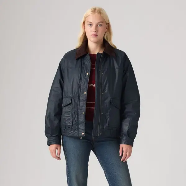 LEVI'S Waxed Cotton Dad Bomber Jacket