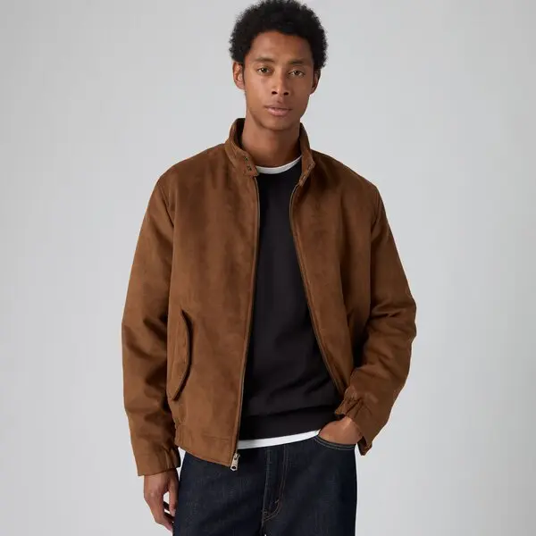 LEVI'S Faux Suede Harrington Bomber Jacket