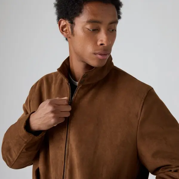 LEVI'S Faux Suede Harrington Bomber Jacket