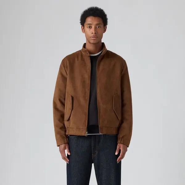 LEVI'S Faux Suede Harrington Bomber Jacket