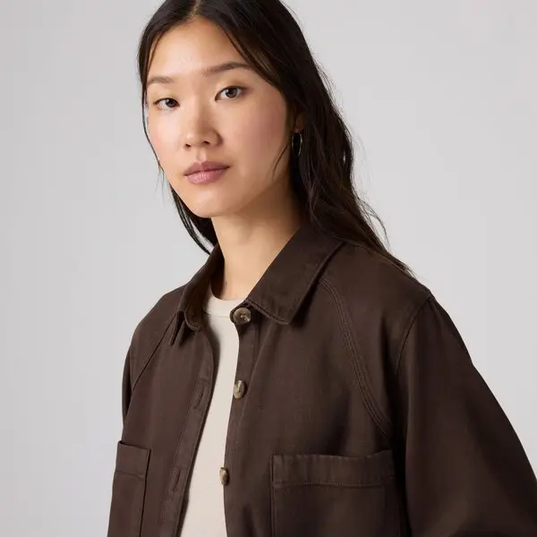 LEVI'S Tini Long-sleeve Utility Button Down Shirt