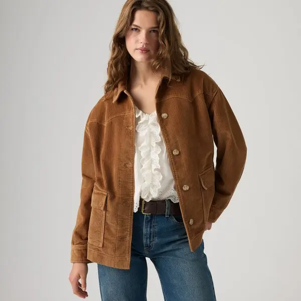 LEVI'S Corduroy Demi Shacket - Foxtrot Brown