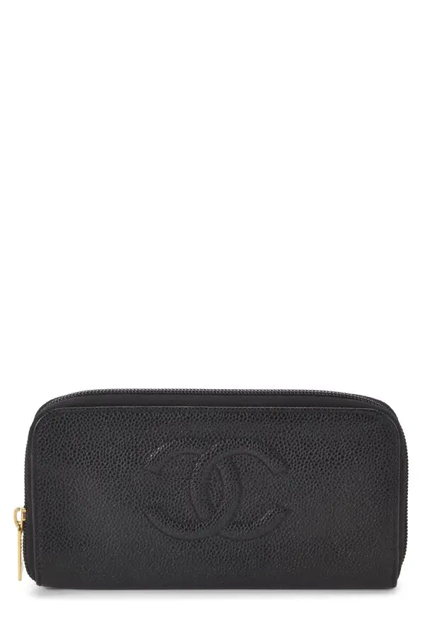 Chanel Caviar Timeless 'cc' Zippy Around Wallet