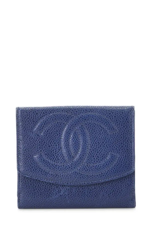 Chanel Caviar Timeless 'cc' Compact Wallet