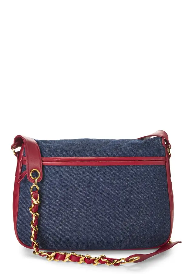 Chanel Cc' Denim Messenger
