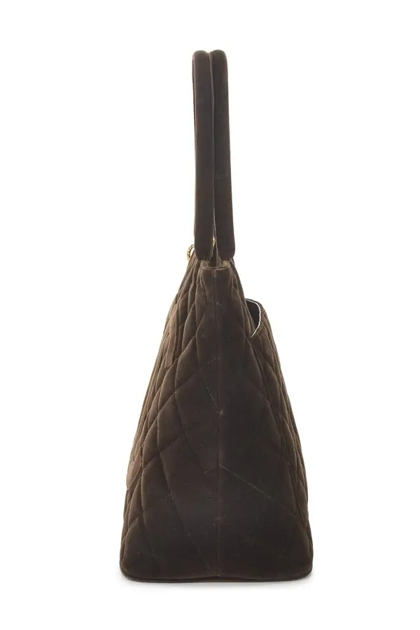 Chanel Quilted Velvet Medallion Tote
