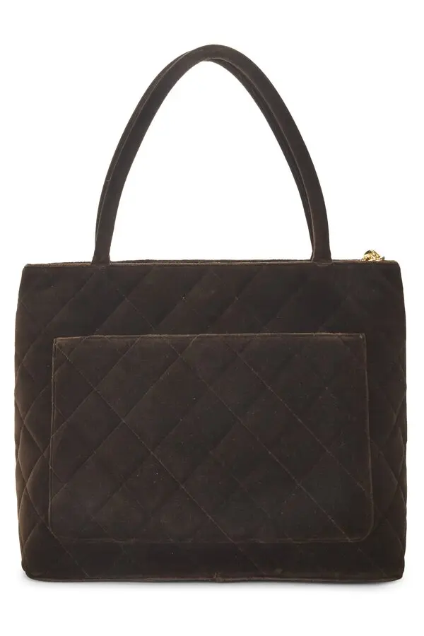 Chanel Quilted Velvet Medallion Tote