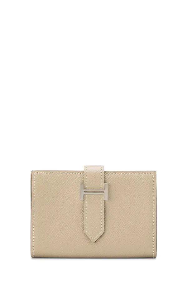 Hermès Epsom Bearn Wallet - Beige