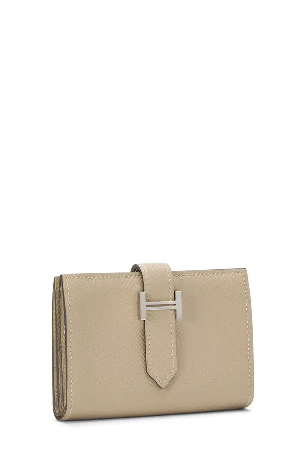 Hermès Epsom Bearn Wallet - Beige