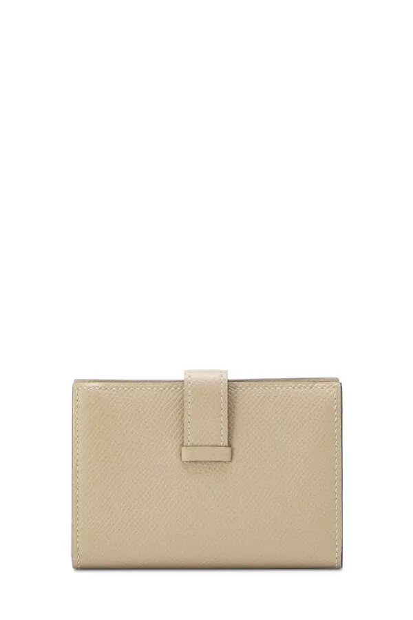 Hermès Epsom Bearn Wallet - Beige