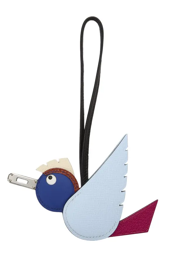 Hermès Multicolor Epsom Birdy Bag Charm