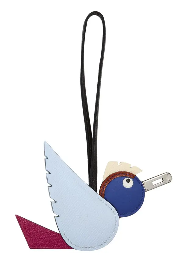 Hermès Multicolor Epsom Birdy Bag Charm