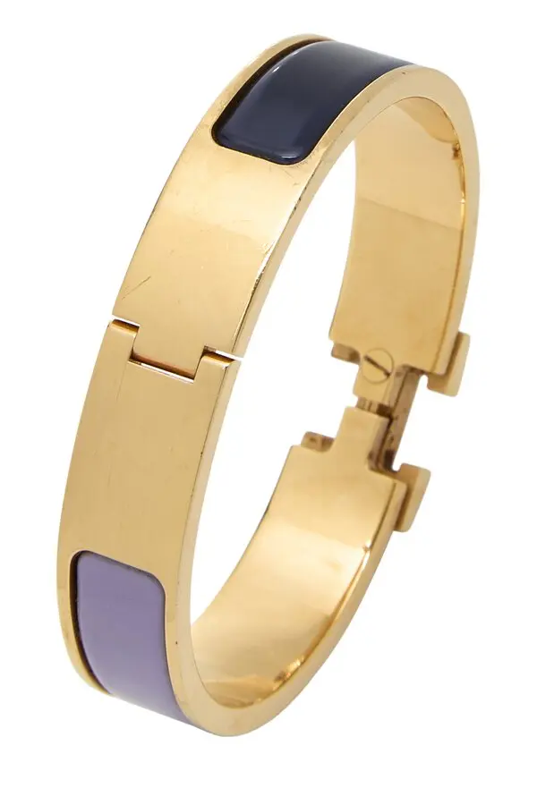 Hermès Multicolor Enamel Clic-clac 'h' Fusion Bracelet Pm