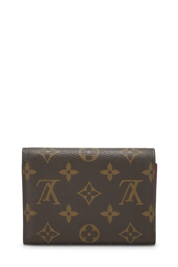 LOUIS VUITTON Monogram Flower Lock Compact Wallet