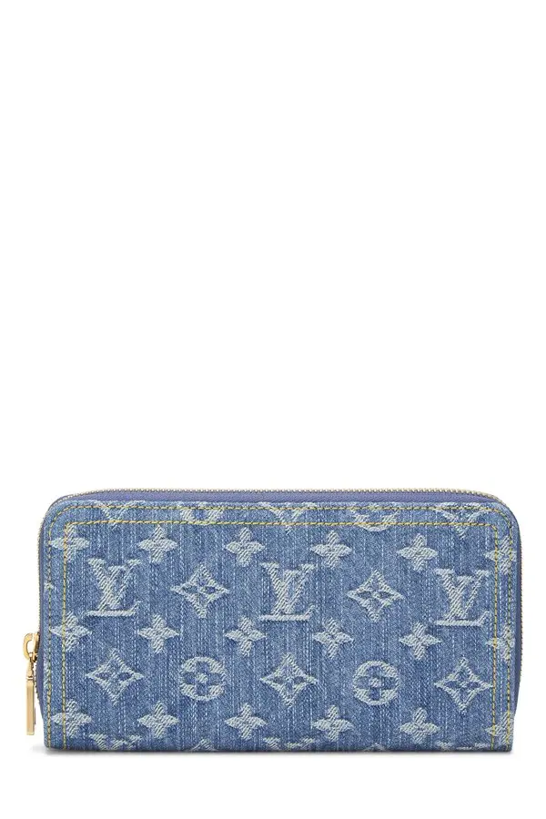 LOUIS VUITTON Monogram Denim Remix Zippy Continental