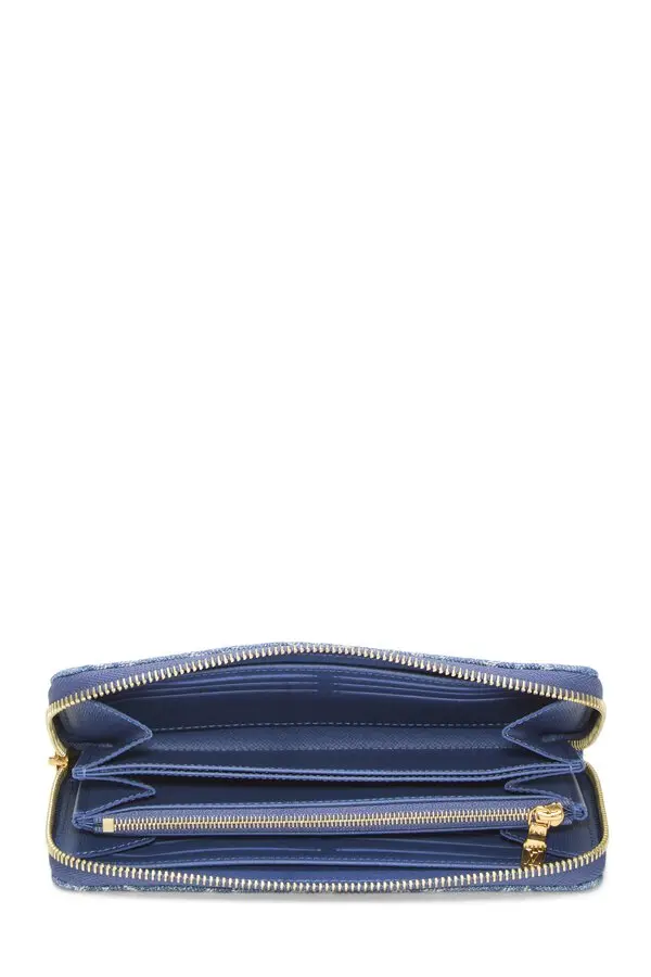LOUIS VUITTON Monogram Denim Remix Zippy Continental