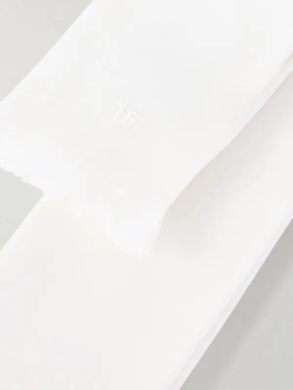 TOM FORD Frayed Silk-satin Scarf